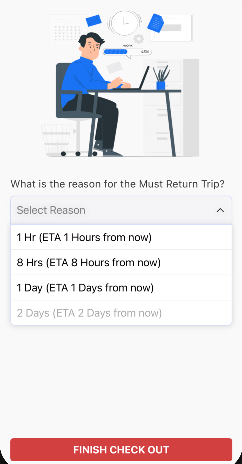 Enable Technicians to create a 'Must Return' Trip Expiring on the Close ...